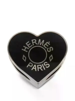 Hermès Mini Coeur Scarf Ring - Silver