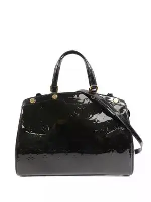 LOUIS VUITTON Mm Monogram Vernis Brea Tote Bag - Black