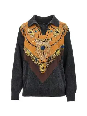 Etro Graphic-print Panelled Sweater