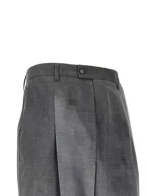 MARSEM Pleated Wide-leg Trousers - Grey