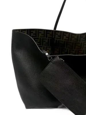 Fendi Large Roll Leather Tote Bag