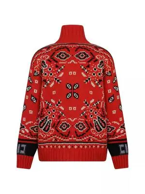 Giada Benincasa Soho Intarsia-knit Zip-up Cardigan