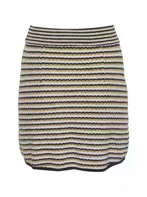 Maje Striped-pattern Mini Skirt