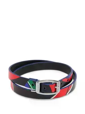 CAREL Printed Double-wrap Bracelet - Black