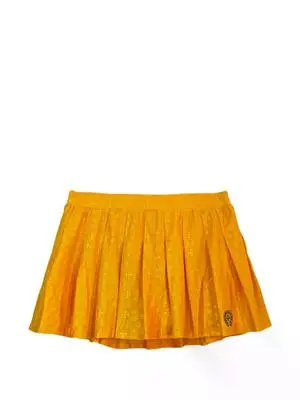 Chrome Hearts Pleated Monogram-pattern Skirt