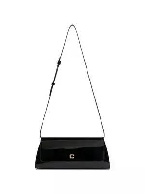CAREL Madeleine Patent Leather Shoulder Bag - Black