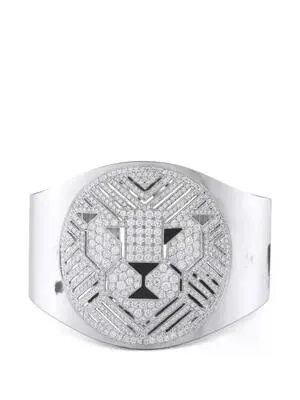 BVLGARI Enigma Diamond Cuff Bracelet - Silver
