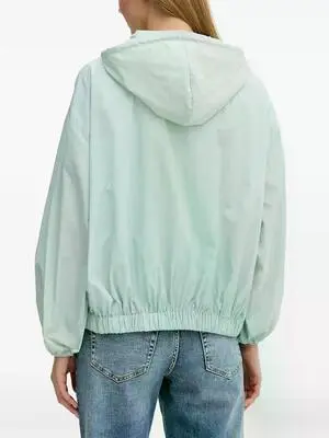 BENETTON Drawstring-hooded Elasticated-hem Jacket