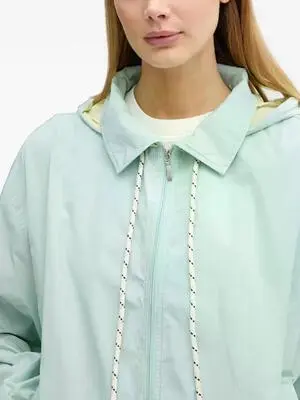 BENETTON Drawstring-hooded Elasticated-hem Jacket