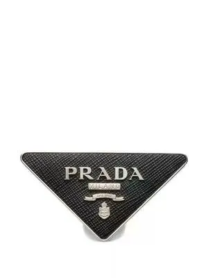 Prada Saffiano Belt Buckle Custom Belts - Black