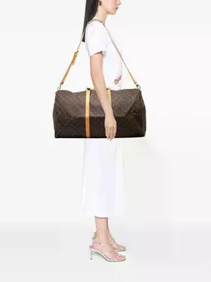 LOUIS VUITTON 2000 Monogram Keepall Bandouliere 60 Travel Bag