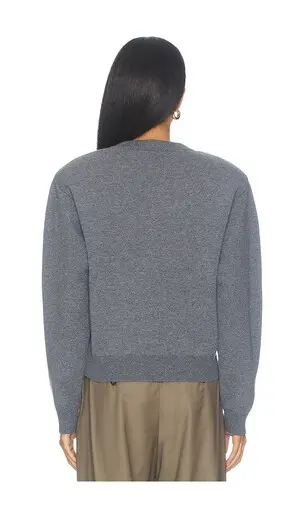RÓHE Statement Shoulder Crewneck Sweater