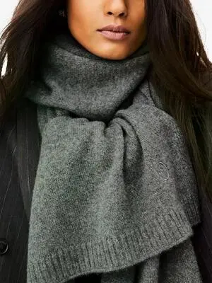 Ba&sh Comie Logo-embroidered Scarf