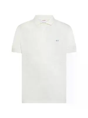 SUN 68 Logo-embroidered Linen Polo Shirt - Neutrals