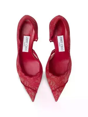 JIMMY CHOO Faiz Lace-overlay Pumps
