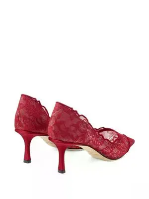 JIMMY CHOO Faiz Lace-overlay Pumps