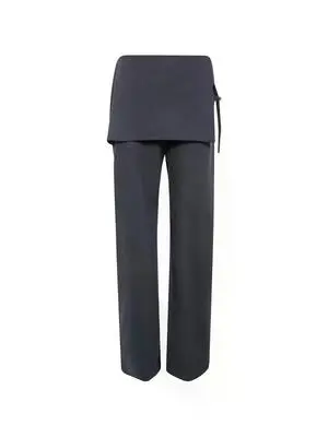 Paloma Wool Archive Layered-panel Straight-leg Trousers - Grey
