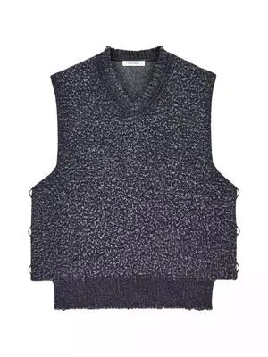 CRAIG GREEN V-neck Knitted Vest - Black