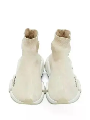 Balenciaga Speed 2.0 Logo-detail Sneakers - Neutrals