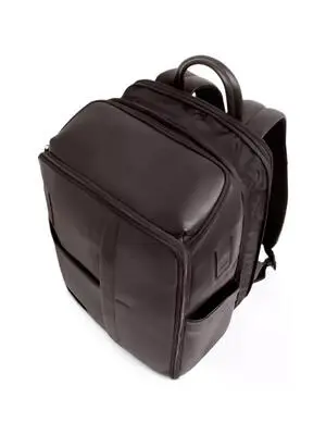 PIQUADRO 31l Pebbled-leather Backpack