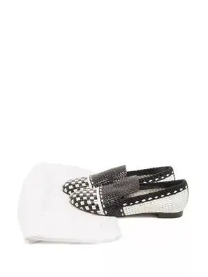 STUART WEITZMAN Riviera Smoking Woven Loafers