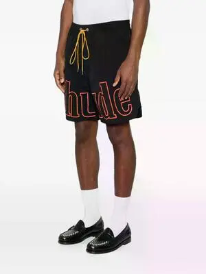Rhude Logo-print Drawstring Shorts