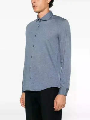 Fedeli Long-sleeved Wool Shirt
