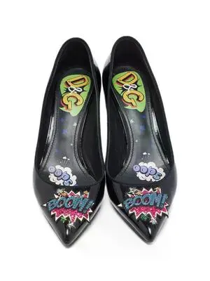 Dolce & Gabbana Lori Leather Heleed Pumps