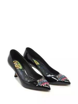 Dolce & Gabbana Lori Leather Heleed Pumps