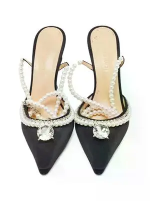Mach & Mach Crystal-embellishment Mules