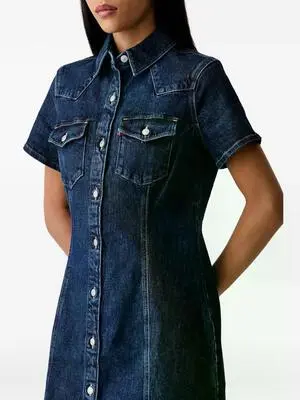 LEVI'S Trace Western Short-sleeve Mini Dress