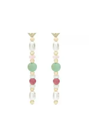 Emporio Armani Pearl Beaded Drop Earrings