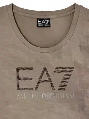 EA7 Rhinestone-logo T-shirt