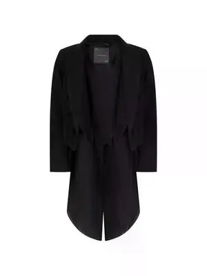 EMMA E GAIA Double-breasted Tailcoat Jacket - Black