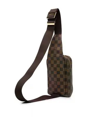 LOUIS VUITTON 2003 Damier Ebene Geronimos Crossbody Bag