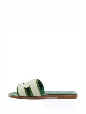 Hermès Oran Flat Sandals - Neutrals