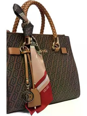 Liu Jo Monogram-print Scarf-detail Tote Bag