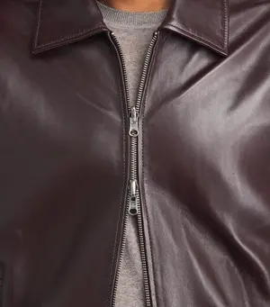 ARMA Reversible Backett Leather Bomber Jacket
