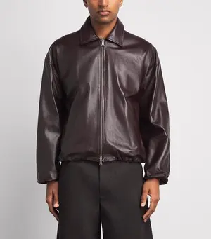 ARMA Reversible Backett Leather Bomber Jacket