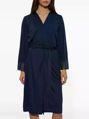 Hanro Azelia Lace-trim Dressing Gown