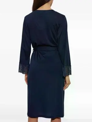 Hanro Azelia Lace-trim Dressing Gown