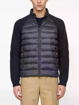 Moncler Quilted-panel Zip-up Cardigan