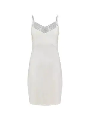 Hanro Azelia Lace-trim Nightdress - Neutrals