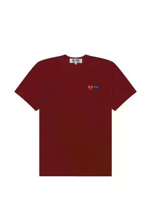 Play Comme Des Garcon Heart-patch T-shirt - Red