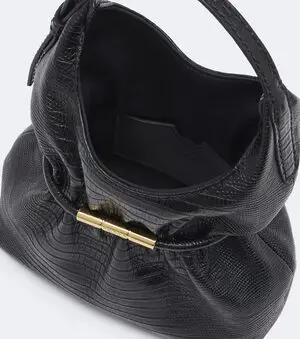 Balmain Sphynx Mini Leather Top-handle Bag
