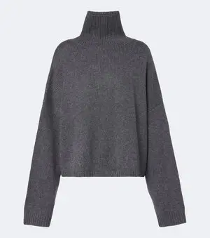 LISA YANG Zerlina Cashmere Turtleneck Sweater - Grey