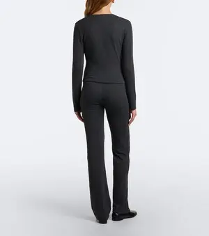 LESET Lauren Jersey Straight Pants