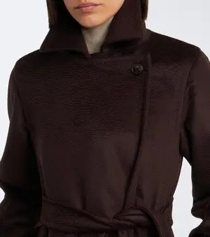 Max Mara Manuela Camel Hair Wrap Coat