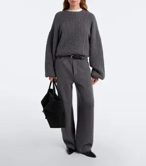 LISA YANG Clothilde Cable-knit Cashmere Sweater