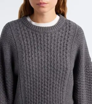 LISA YANG Clothilde Cable-knit Cashmere Sweater